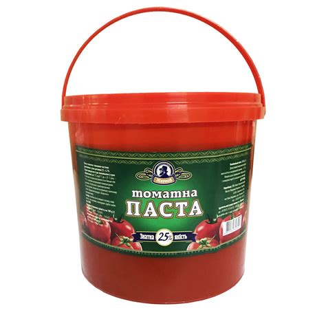 Томатная паста 25% ведро 5кг - ТМ ЖирноВ
