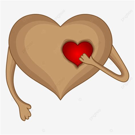 Cartoon Love With Hand Hand In Love Love In Hand Heart In Love Png