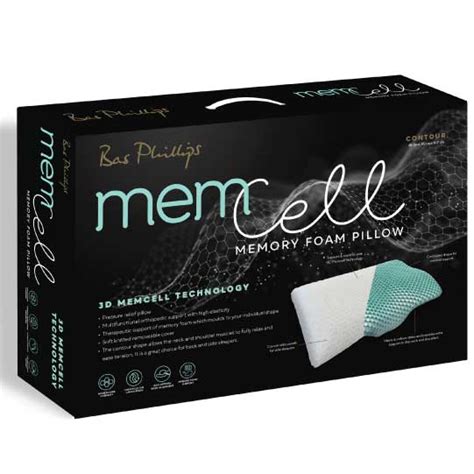 Mem Cell Contour Memory Foam Pillow By Bas Phillips Cottonbox Pty Ltd