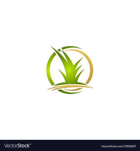 Eco Icon Green Leaf Isolated Royalty Free Vector Image