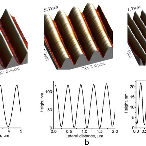 3d 2d View And Profiles Of The Examples Of Grating Structures Download Scientific Diagram
