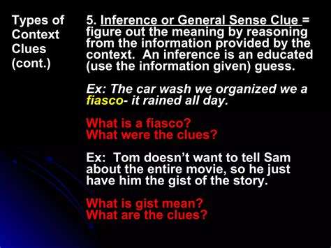 Antonyms As Context Clue Ppt