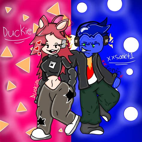 Xxsonict1 And Duckie Roblox Characters Art Bored By Xxsonict1 On