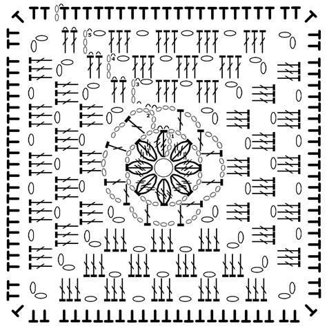 Пин от пользователя Jadwiga на доске K W A D R A T Y 4 Связанные крючком квадраты Квадраты