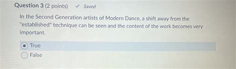 Solved Question 3 2 ﻿points ﻿savedin The Second