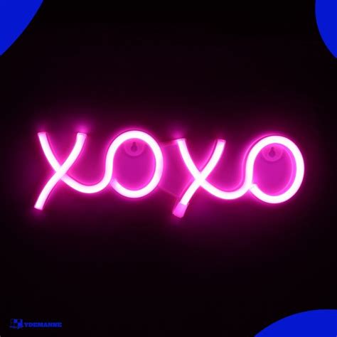 Neon Lamp Xoxo Roze Incl 3 Batterijen Neon Verlichting Neon