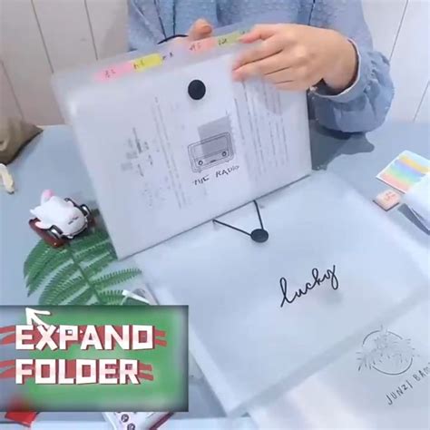 A Multi Layer Folder Transparent Data Storage Test Paper Folder Large Capacity Organ Bag