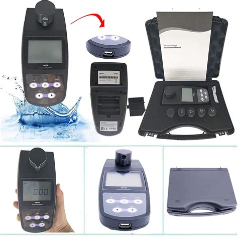 Portable Turbidimeter Turbidity Meter Kit Turbidity Tester With Vials