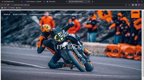 Creating Ktm Landing Page Using Html Css
