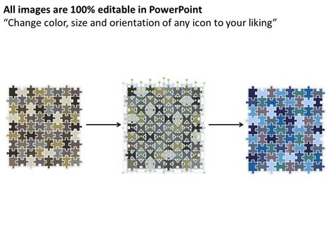 Pieces X Rectangular Jigsaw Puzzle Matrix Powerpoint Templates PowerPoint Templates