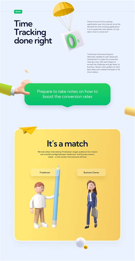 UX UI Design For TimeCamp Time Tracker On Behance
