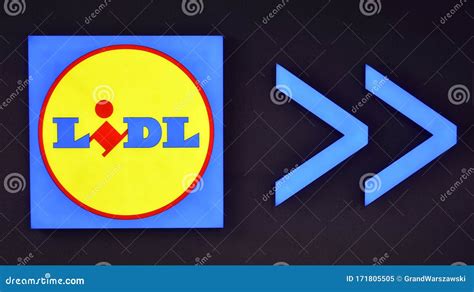 Sign Lidl Company Signboard Lidl Editorial Image Image Of Front
