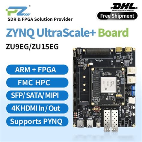 puzhi xilinx fpga development board zynq ultrascale mpsoc zu9eg zu15eg zcu102 4k ebay