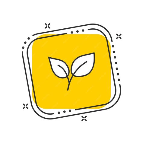Premium Vector Cartoon Leaf Icon Vector Illustration Sprout On
