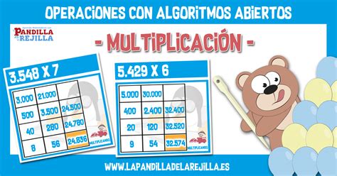 Multiplicación Abn Cómo Multiplicar Por Una Cifra Operaciones