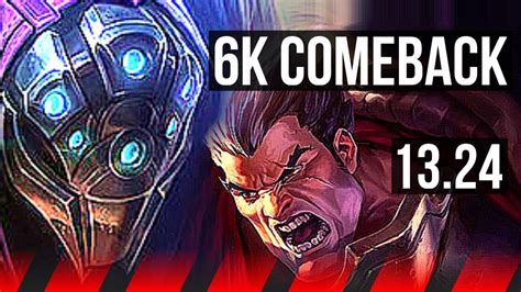 Jax Vs Darius Top Comeback 6 Solo Kills Dominating Kr Master