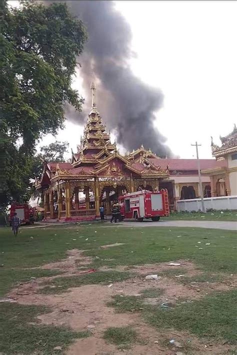 တောင်ပြုန်း မင်းနှစ်ပါး နတ်နန်းအနီးတွင် မီးလောင်မှုဖြစ်ပွားပြီး အိမ်ခြေ