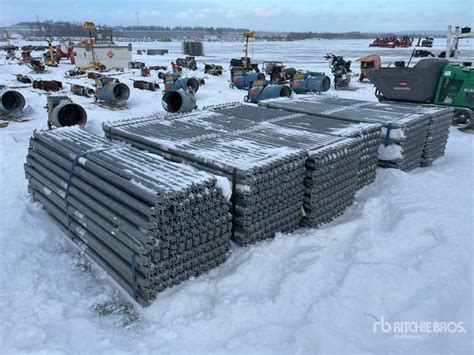 Quantity Of 6 Bundles Of Galvanized Scaffolding Ledgers Ritchie
