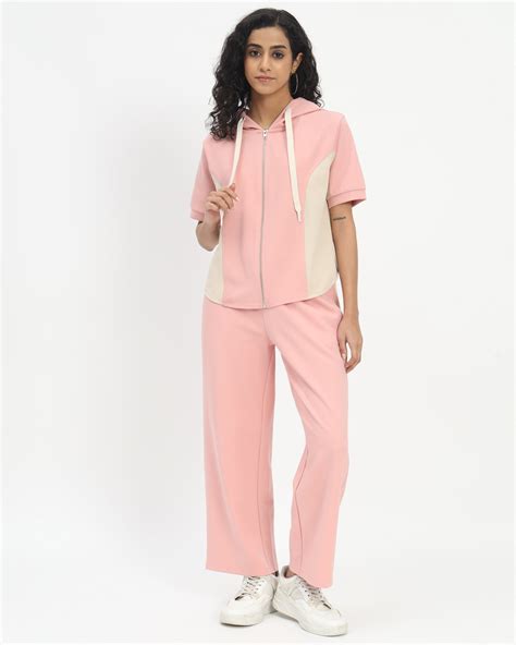 Buy Womens Pink Color Block Co Ordinates Online In India At Bewakoof
