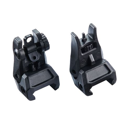 Well Flip Up Sight Set For Airsoft Rifles Black Airsoft Megastore