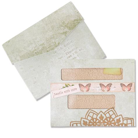Sizzix Thinlits Die Set 6pk Journaling Card Envelope And Windows By