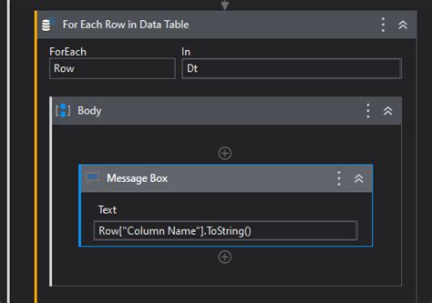 Error In For Eachrow In Datatable Modern Design Activities UiPath