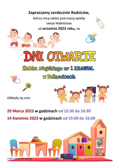 Dni otwarte 2023 Żłobek Miejski nr 1 Krasnal w Polkowicach