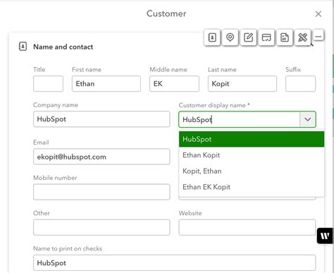 Hubspot Community Use Company Name As Default Customer Display Name