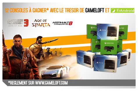 Jeu Concours FrAndroid Et Gameloft Vous Font Gagner Des Consoles De Jeu