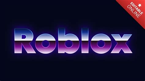 Roblox Retro Purple And Blue Text Effect Generator