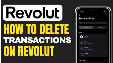 How To Delete Transaction History On Revolut 2025 Youtube