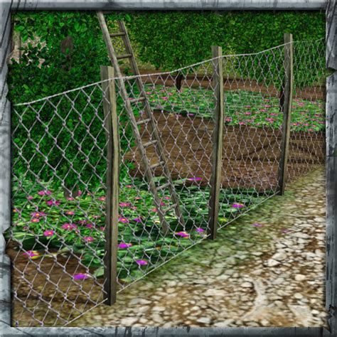 The Sims Resource Rickety Chickenwire Fence