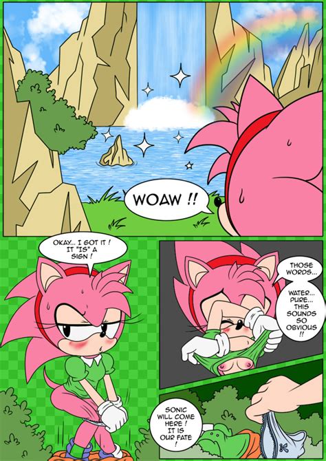 Rule 34 Amy Rose Blush Classic Amy Rose Comic Panties Down Public Public Nudity Raianonzika