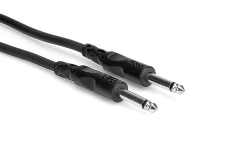 hosa cpp 103 unbalanced interconnect 1 4 in ts to same 3 ft reverb