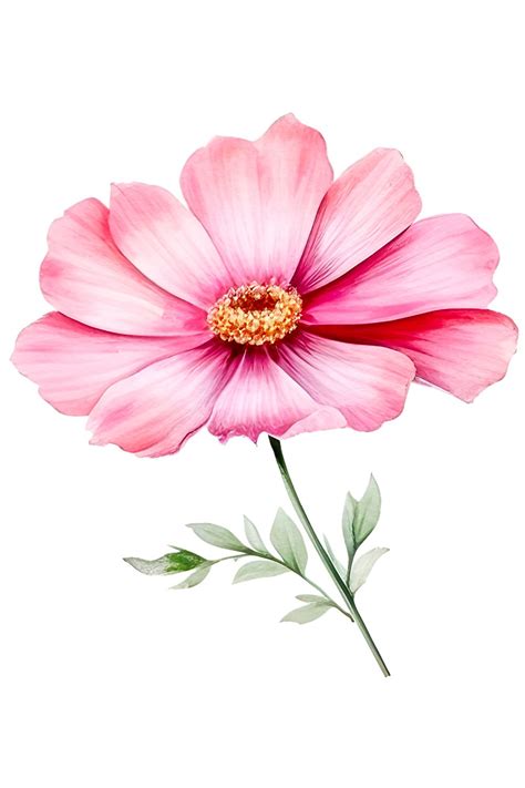 Pink Flowers Розовые цветы Png Иллюстрации цветок Акварельные