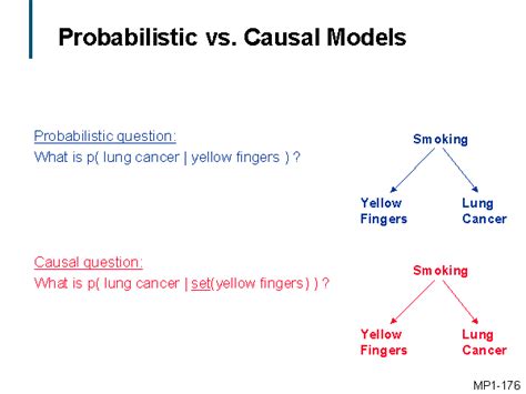 Probabilistic Vs Causal Models