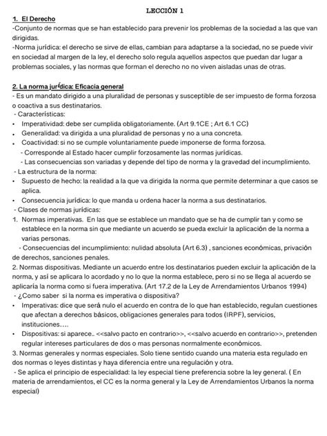 Tema 1 Derecho Civil Pdf Regulación Fuentes Del Derecho