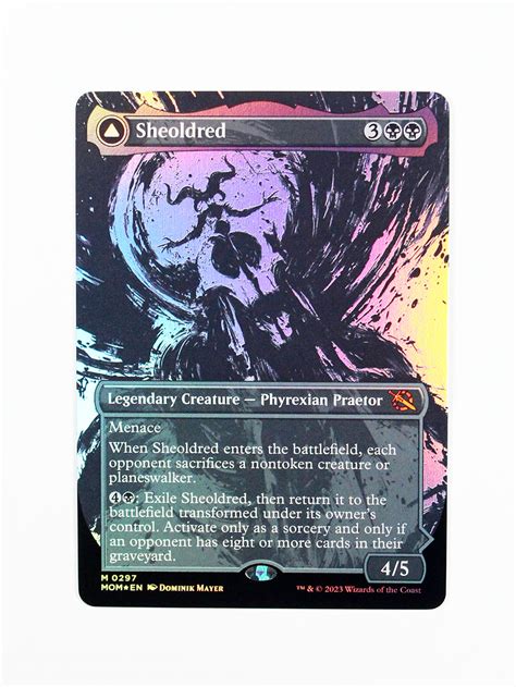 Sheoldredthe True Scriptures 297 Foil From March Of The Machine Mom