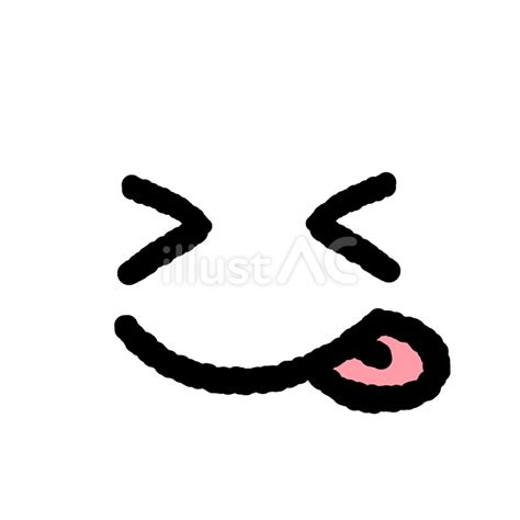 おいしい 顔マーク アイコンイラスト No 25326210｜無料イラスト・フリー素材なら「イラストac」