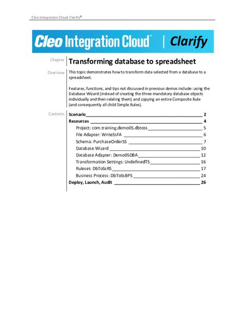 fillable online configure cleo clarify to include reference data in