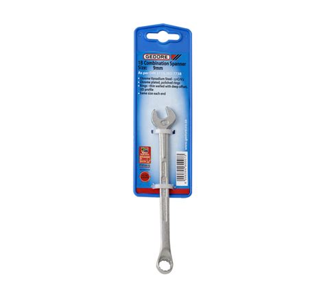 Gedore 9mm Ring Flat Spanner Makro