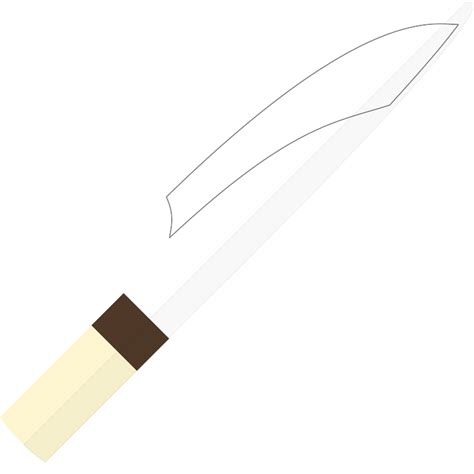 Japanese Style Kitchen Knife Vector SVG Icon SVG Repo