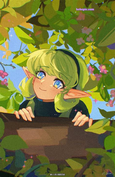 涂鸦 塞尔达传说 时之笛 女孩子 Young Girl Saria The Legend Of Zelda Saria Lilium Illustration Pixivbox