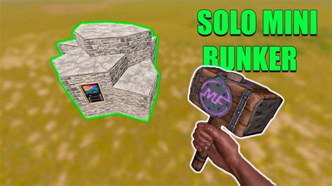 Rust Mini Solo Bunker Rust Base Design Youtube