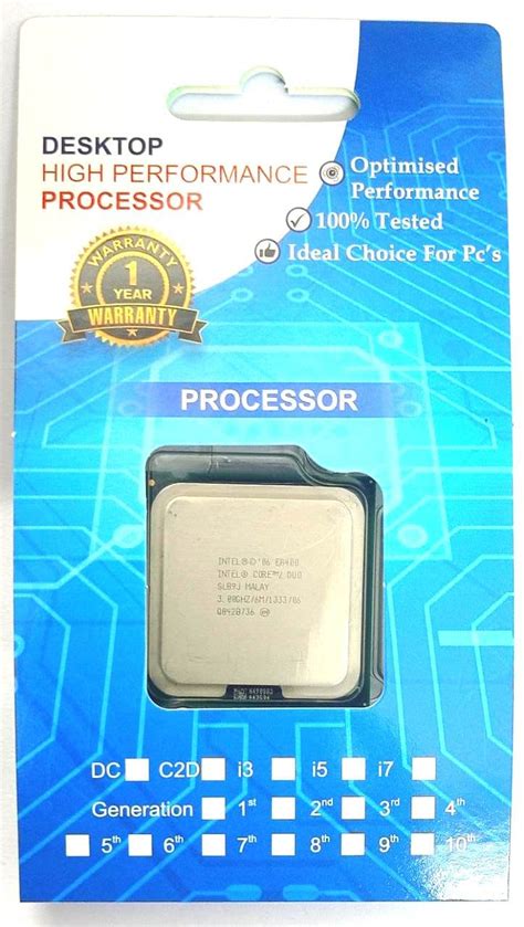 Amazon In Buy Core Duo GHZ E Desktop Processor Online At Low Prices In India
