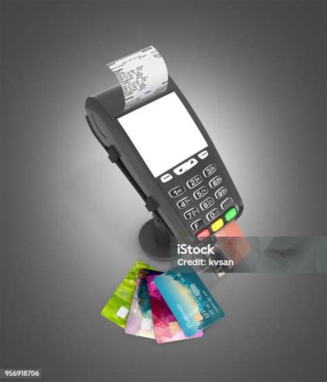 Terminal Pembayaran Kartu Terminal Pos Dengan Kartu Kredit Dan Tampilan
