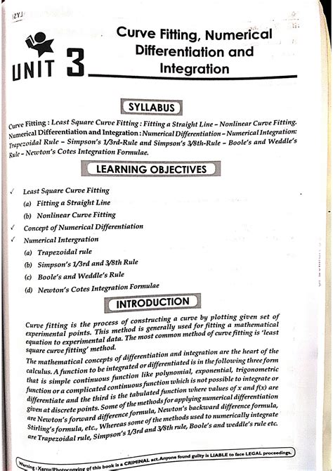 Solution Unit Numerical Analysis Studypool