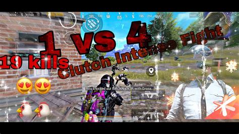 19 Kill Wwcd Pochinki Intense 1vs 4 Fights 5 Finger Gyroscope
