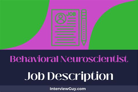 Behavioral Neuroscientist Job Description Updated For 2026