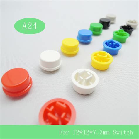 12x12x73 Circular Key Cap For Large Tact Switch Push Button Hacktronics